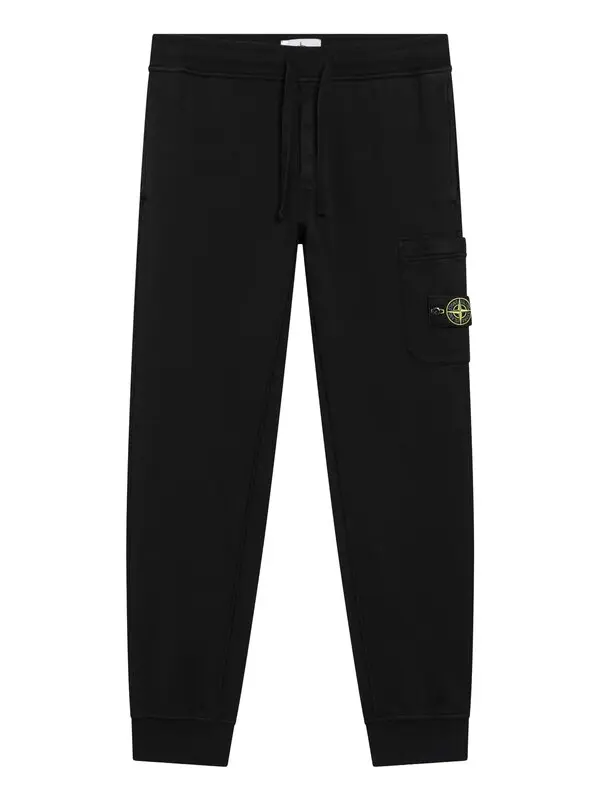 Stone Island Cotton Jogging Trousers - Black