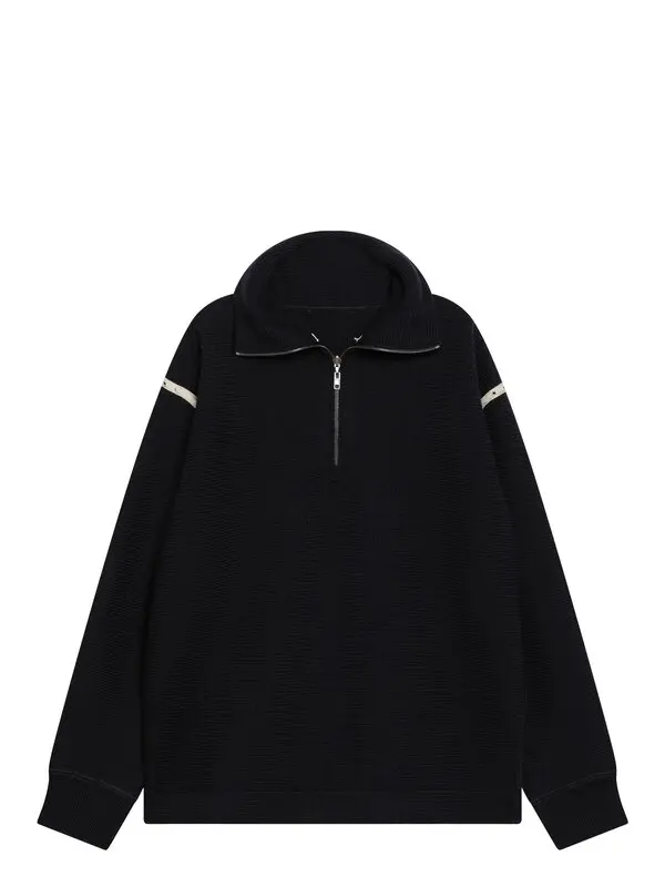 MAISON MARGIELA Wool Sweater With Elbow Patches - Blue
