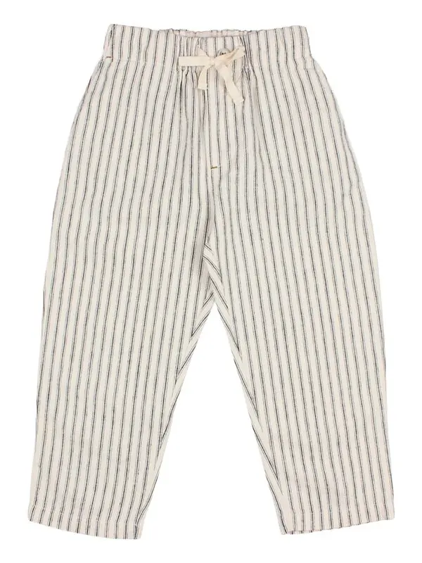 BUHO Striped Linen Blend Trousers - Multicolor