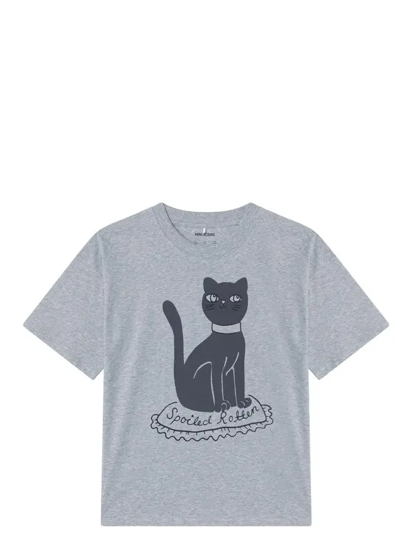 MINI RODINI Mini Organic Cotton T-shirt For - Grey