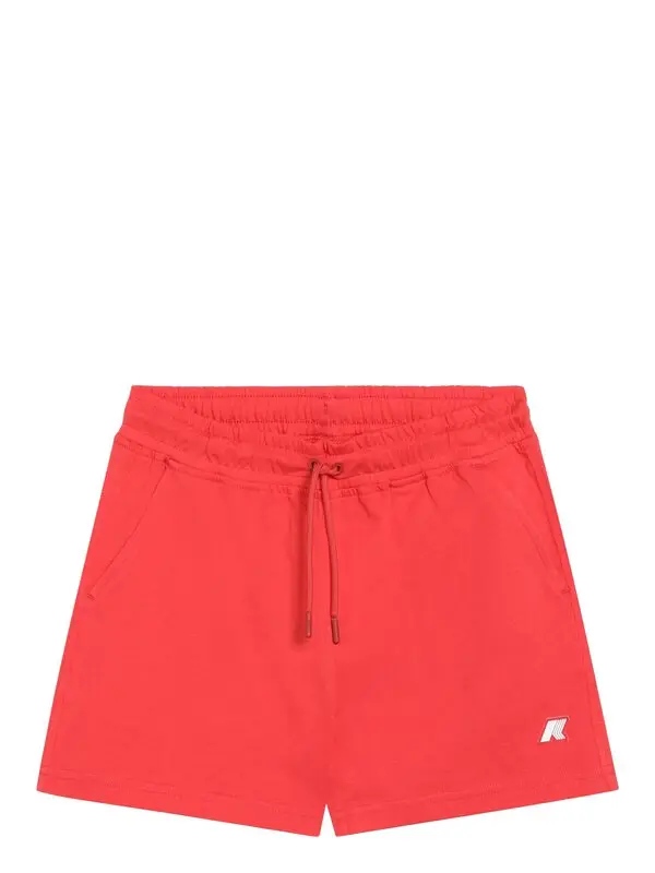 K-WAY Vikette Cotton Jersey Mini Shorts For - Red