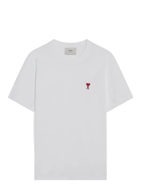 AMI Paris De Coeur Mini Logo T-shirt - White