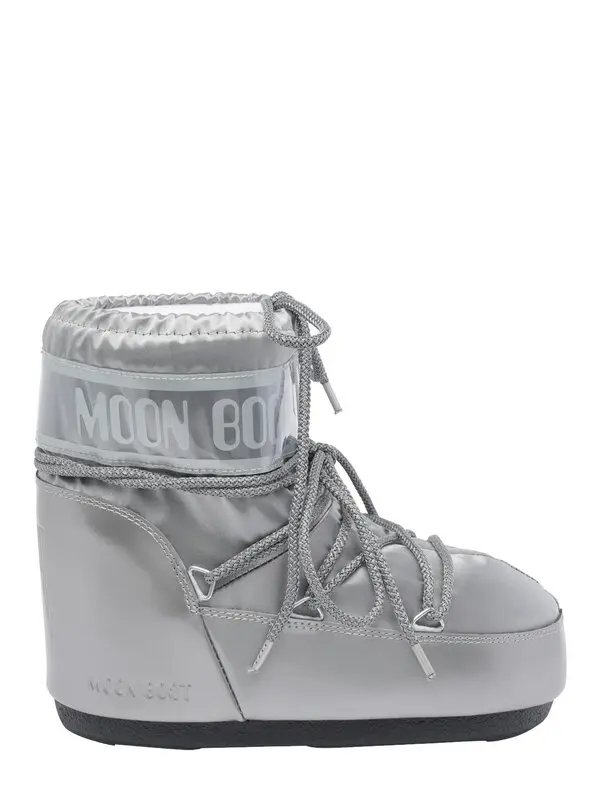 Moon Boot Icon Low Glance Booties - Silver