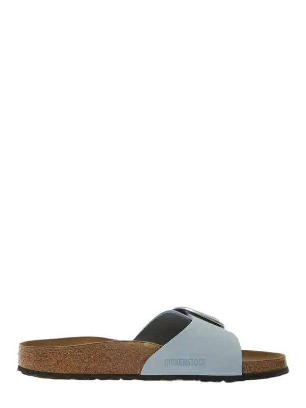 BIRKENSTOCK Madrid Big Buckle Nubuck Leather Sandals - Blue