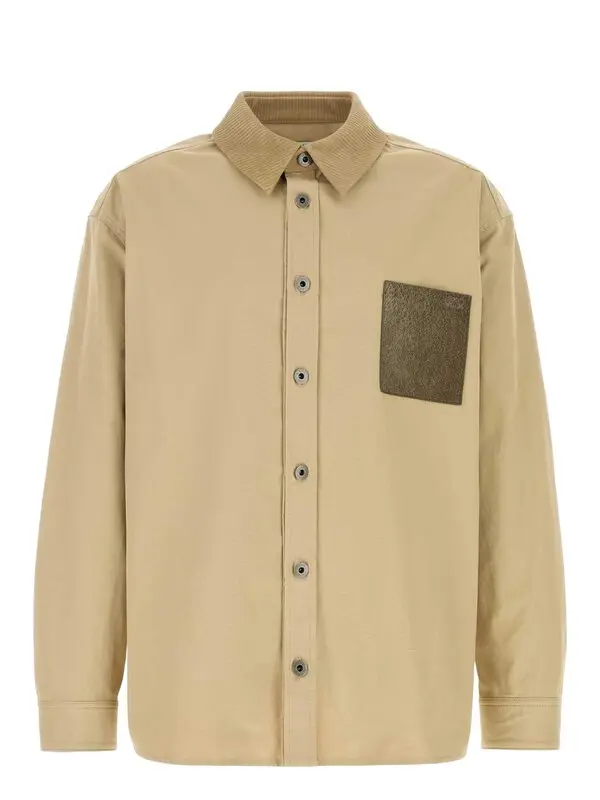 Loewe Beige Cotton Shirt - Brown
