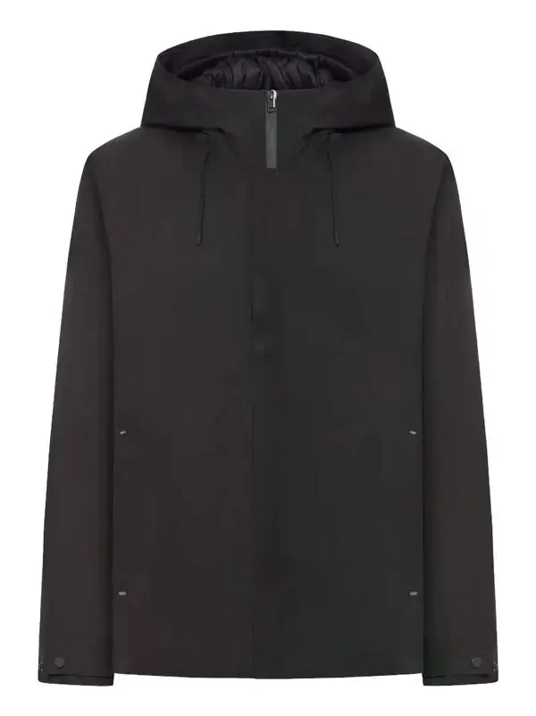 Woolrich Hooded Zip-up Jacket - Black