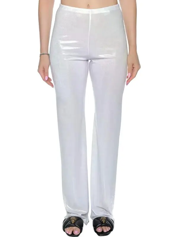 CHIARA FERRAGNI Metallic Cut-out Trousers - Silver