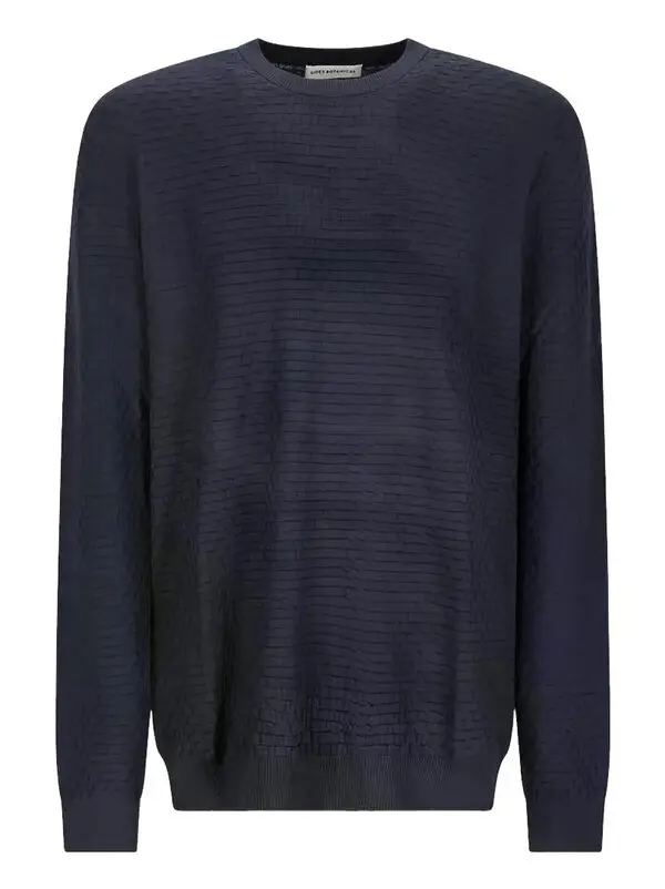 GOES BOTANICAL Check-pattern Sweater - Blue