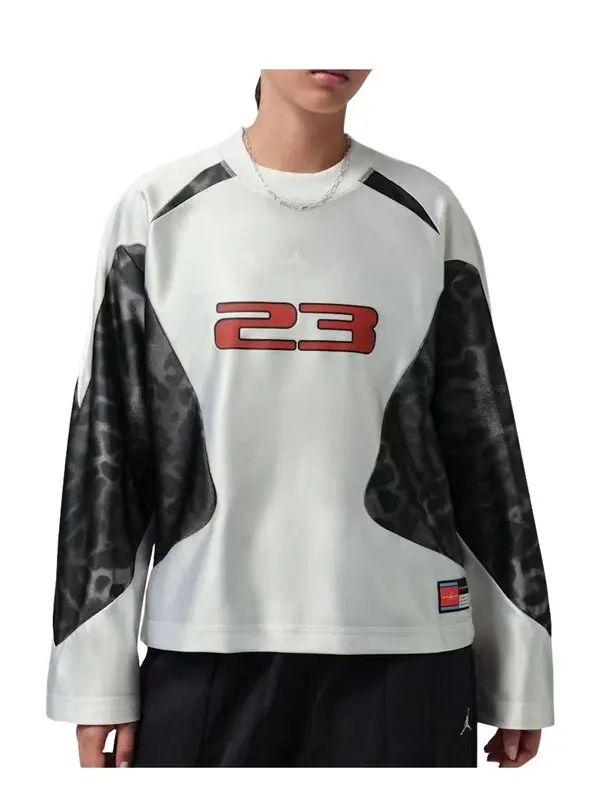 JORDAN Brooklyn Long-sleeve Jersey - White