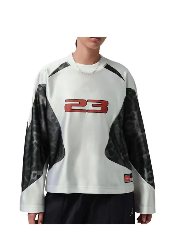 JORDAN Brooklyn Long-sleeve Jersey - White