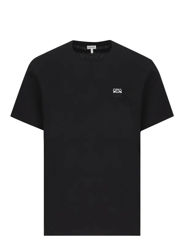 Loewe Anagram Cotton T-shirt - Black