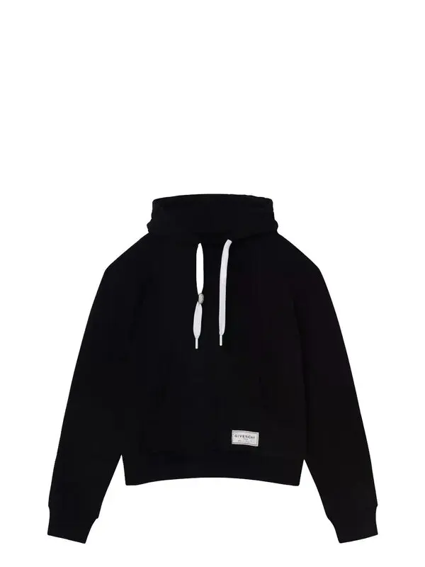 Givenchy Couture Seam Hoodie In Fleece - Black