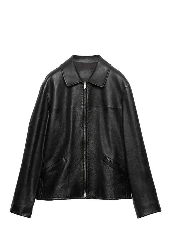 Prada Nappa Leather Jacket - Black