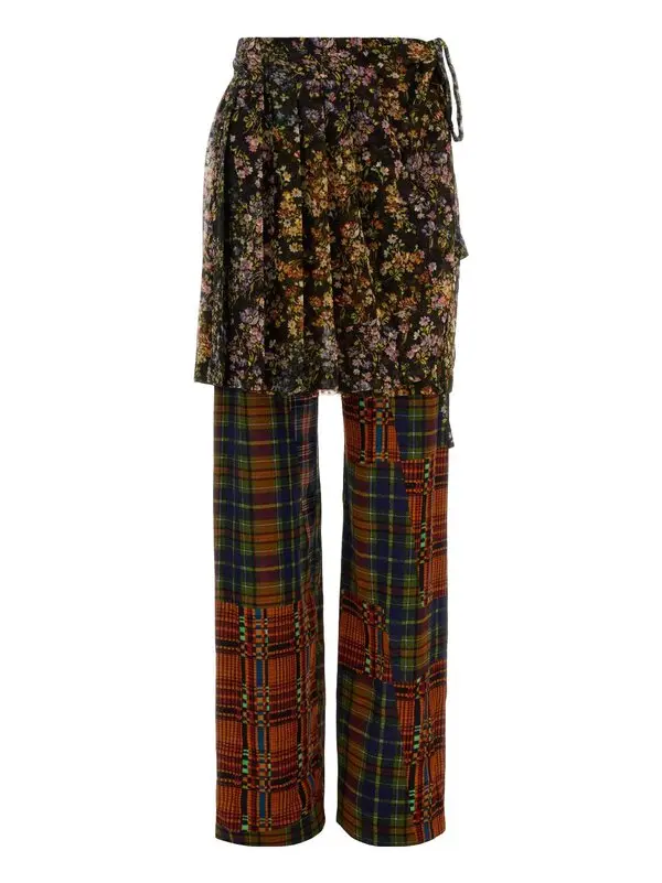 Dries Van Noten Printed Crepe Prittina Pant - Multicolor