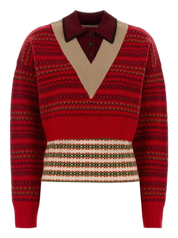 Dries Van Noten Embroidered Wool Blend Toinette Sweater - Multicolor