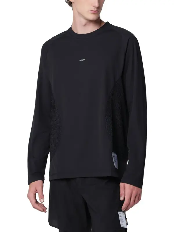 Satisfy Fuzzfleece Octa Long-sleeve T-shirt - Black