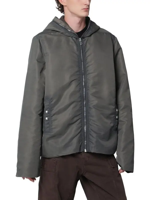 Rick Owens Tower Gimp Dark Dust Nylon Bomber Jacket - Brown