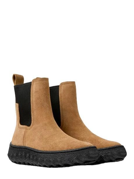 Camper Ground Leather Chelsea Boot - Medium Brown