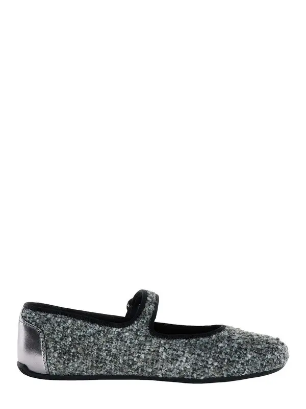 CANDICE COOPER Dafne Brid Mary Jane Flat - Medium Grey