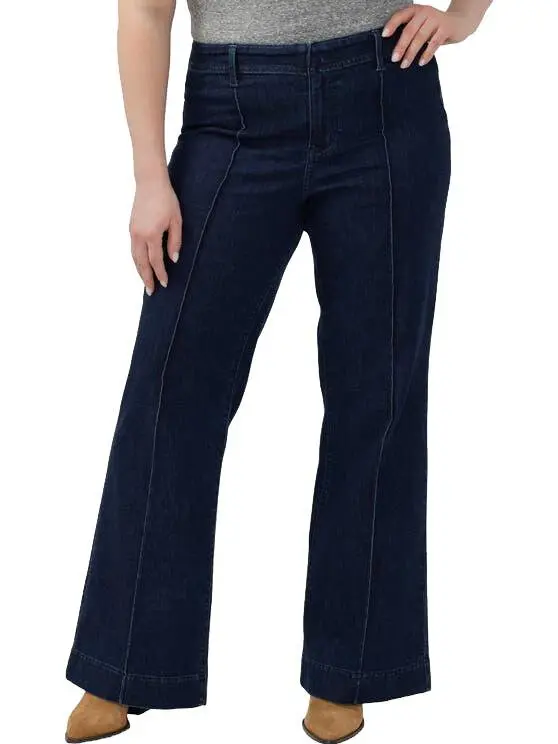 SILVER JEANS CO. Suki High Waist Wide Leg Trouser Jeans - Marco