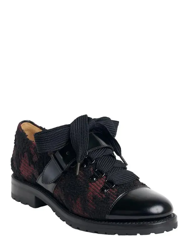 THE OFFICE OF US Mr. Logan Oxford - Maroon Houndstooth