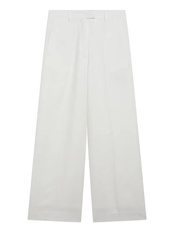 THE FRANKIE SHOP Brickell Wool-blend Trousers - White