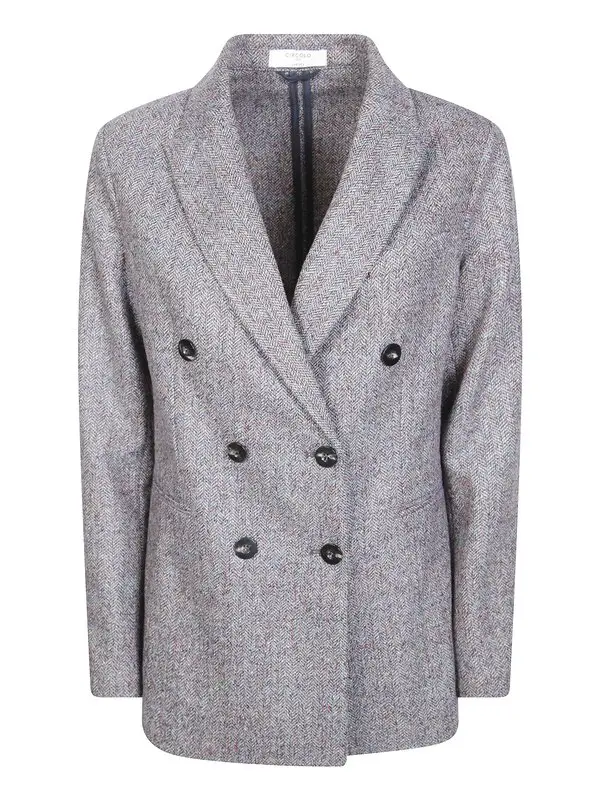 CIRCOLO 1901 Wool-silk Blend Quilted Jacket For - Multicolor