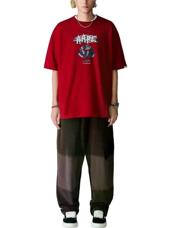 AAPE BY *A BATHING APE Aapeunvs Embroidered Track Pants - Grey