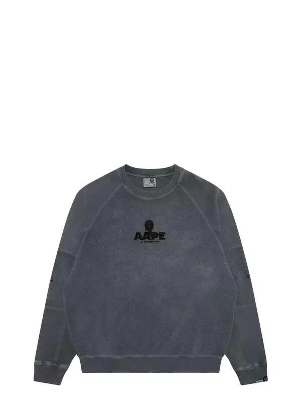 AAPE BY *A BATHING APE Aapeunvs Moonface Sweater - Grey