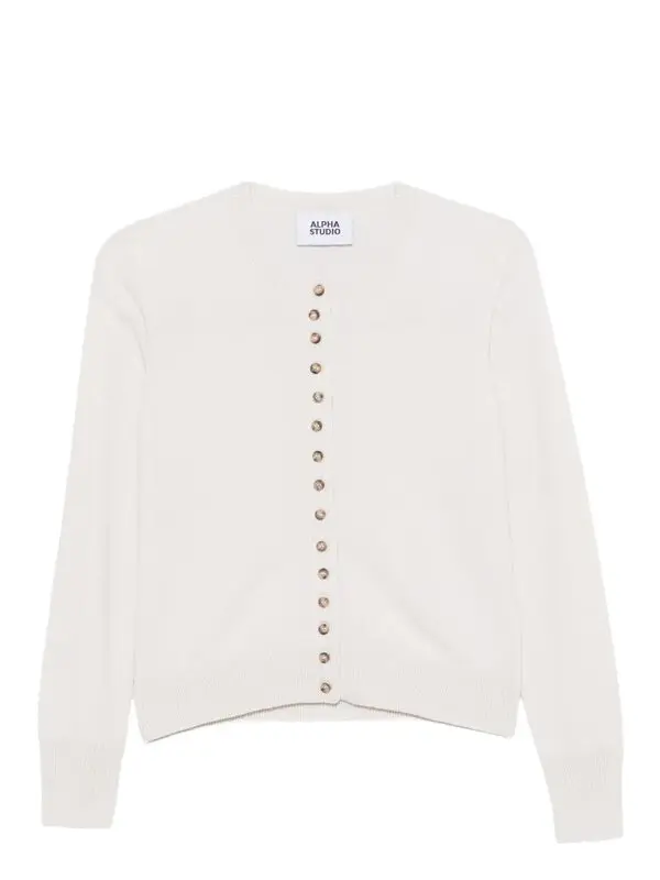 Alpha Studio Rebecca Crop Cardigan - Gray