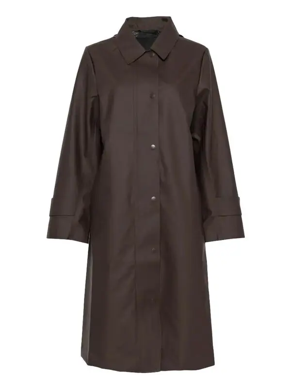Rains Nara Long Jacket - Brown