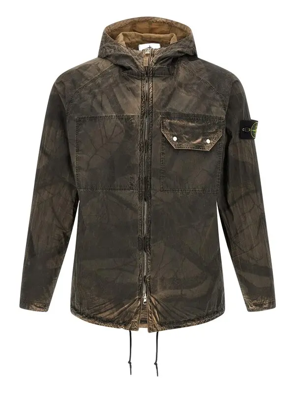 Stone Island 1200038' Overshirt - Brown