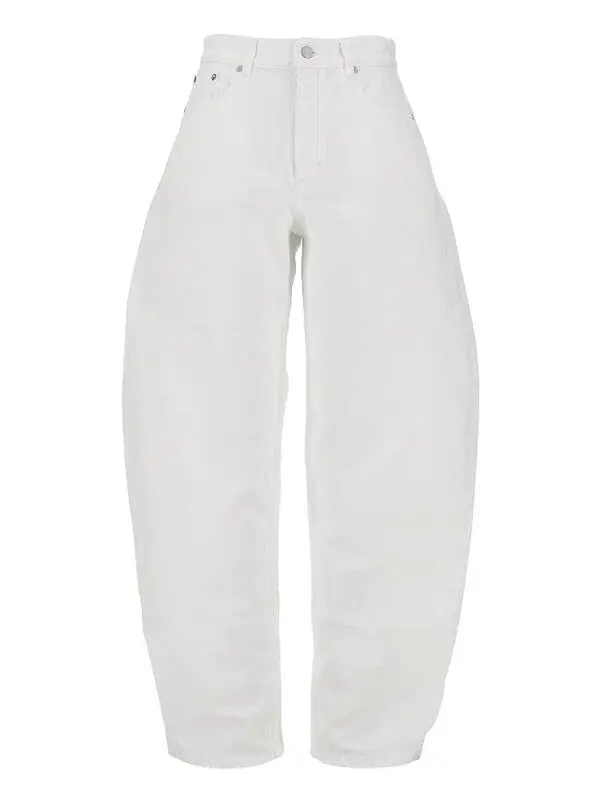 Alaïa Rodeo' Denim Pants - White