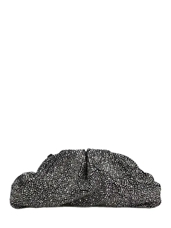 TWENTY FOURHAITCH Mirach Crystal-embellished Clutch Bag - Silver