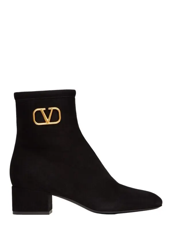 Valentino Garavani Vlogo 50mm Ankle Boots - Black