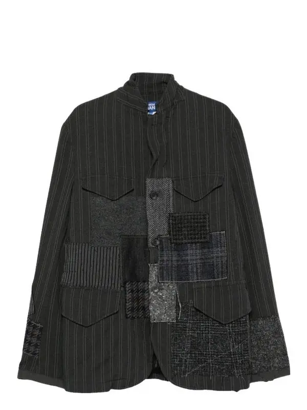 Junya Watanabe Patch Detailed Single-breasted Blazer - Grey