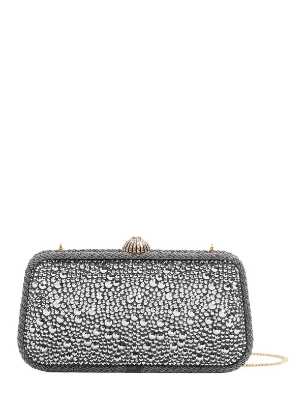 Valentino Garavani Embellished Carry Secrets Clutch Bag - Silver