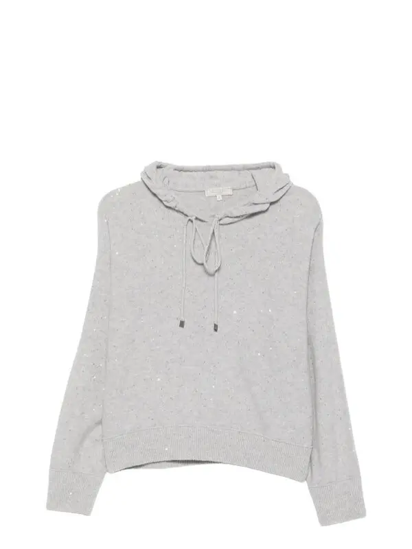 Antonelli Firenze Sequin-embellished Sweatshirt - Light Gray