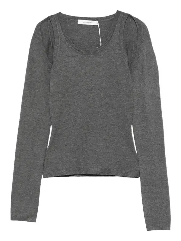 Gimaguas Long-sleeve Knit Top - Grey