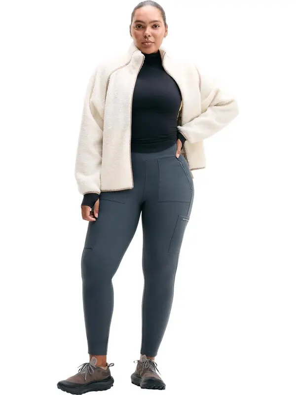 Athleta Headlands Hybrid High Rise Cargo Legging - Nightfall