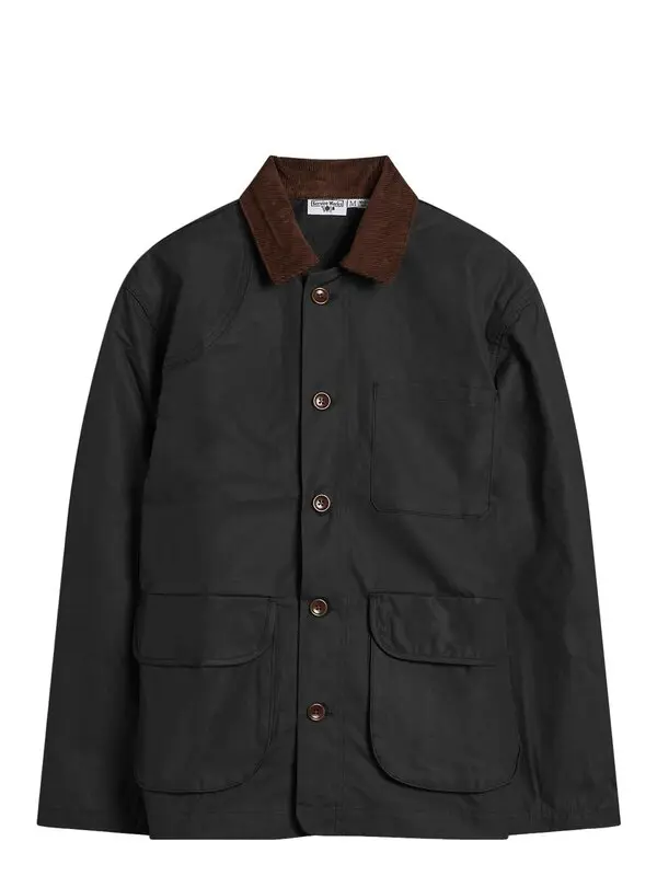 SERVICE WORKS Waxed Barn Coat - Black