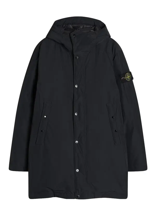 Stone Island Micro Twill Parka Jacket - Black