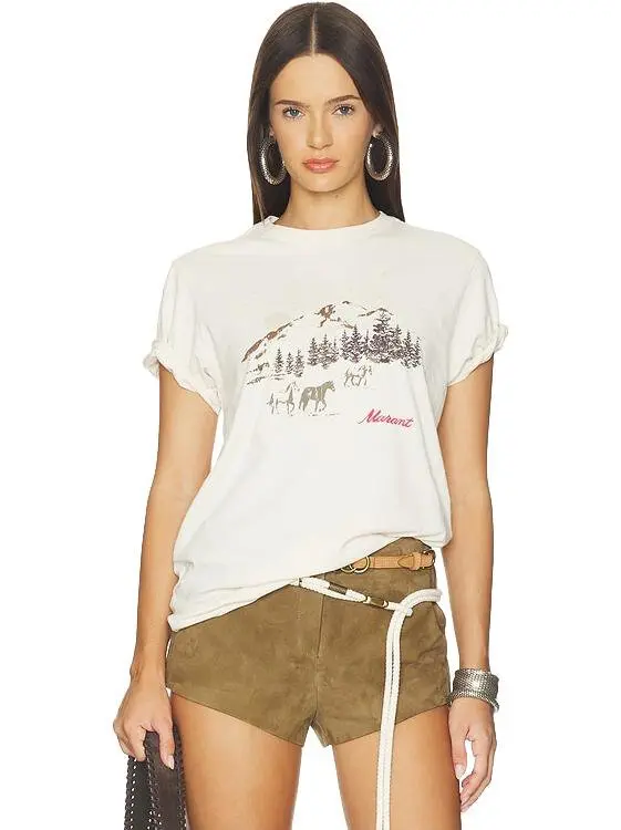 Isabel Marant Étoile Zewel Shirt In Cream - Ecru