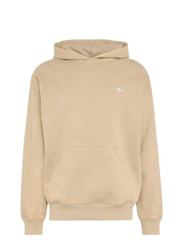 Adidas Trefoil Essentials Washed Loose Hoodie - Khaki Three