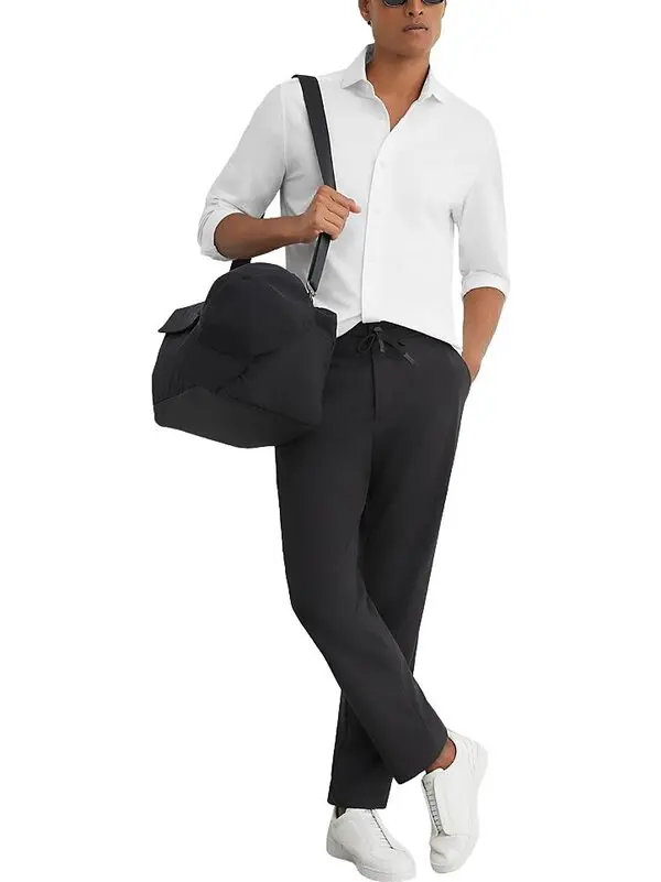 REISS Monaco Stretch Jersey Slim Fit Shirt - White