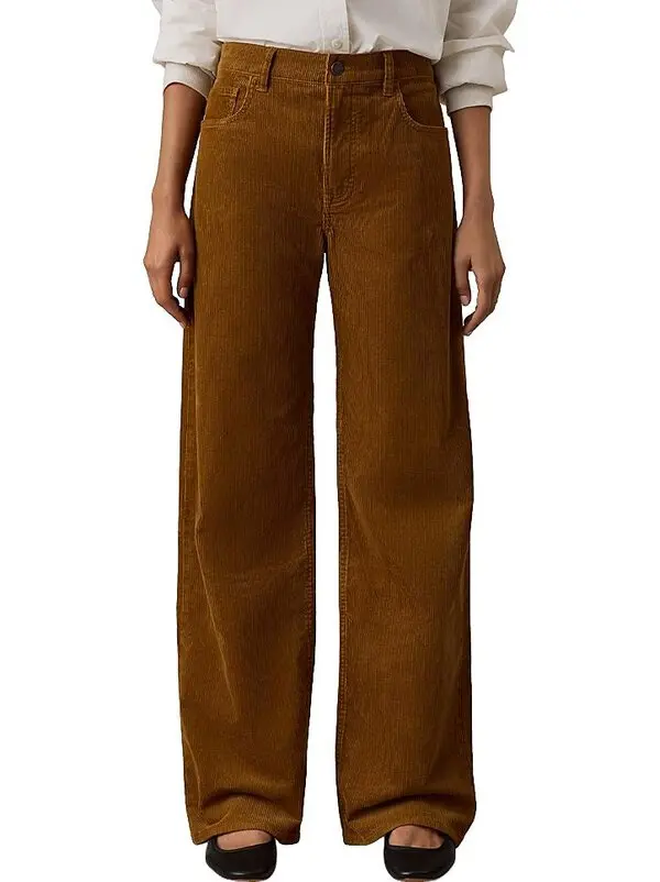 Faherty Brand Heritage Corduroy Wide Leg Pants - Tan