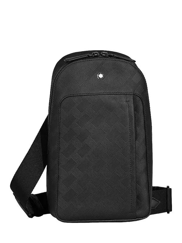 Montblanc Companion Medium Extreme Leather On Body Bag - Black