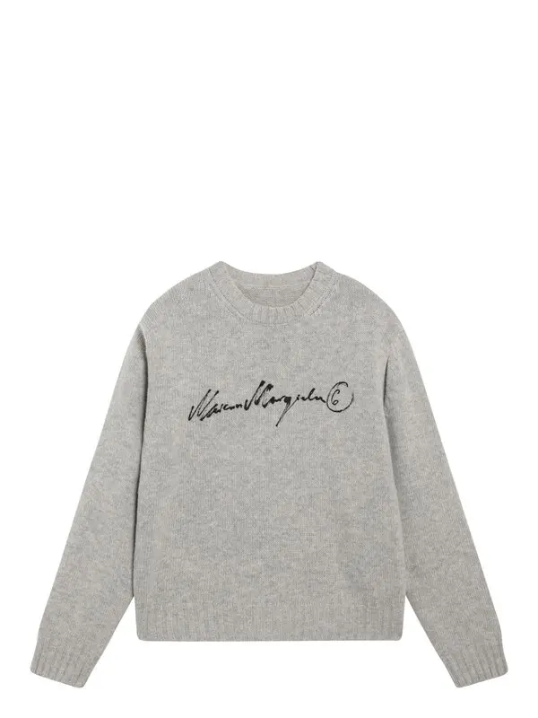 MAISON MARGIELA Calligraphic Print Sweater - Grey