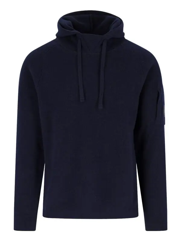 C.P. COMPANY C. P. Company Wool-blend Knit Sweater - Blue