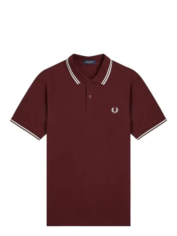 Fred Perry 100% Cotton Logo Polo Shirt - Red